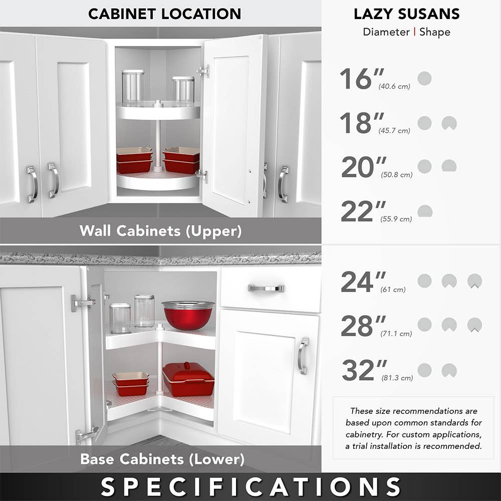 Lazy susan cabinet door store